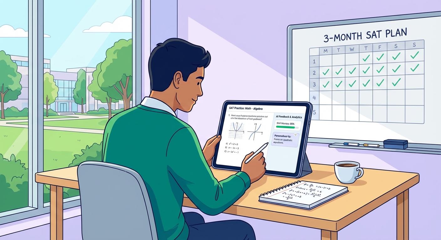 Strategic 3 Month SAT Study Plan: Your Path to Score Success | Mathz AI | MathzAI